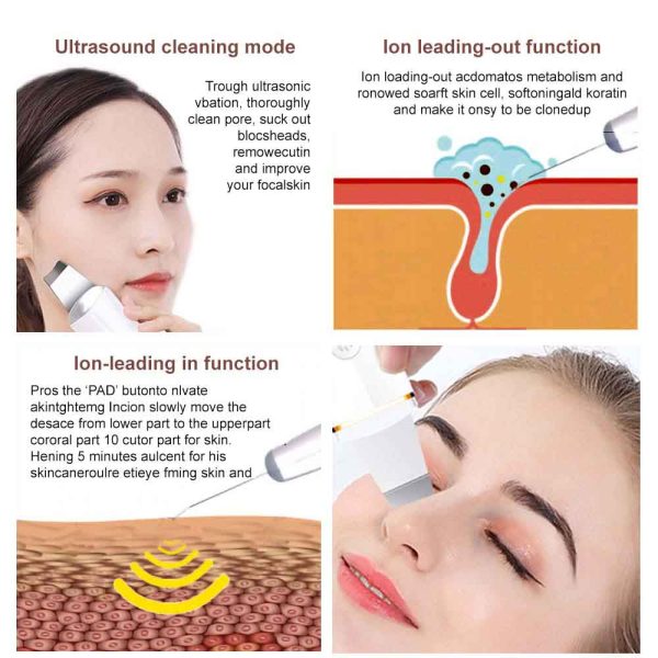 Ultrasonic Skin Scrubber | Ultrasonic Ion Skin Scrubber | SkinAngel